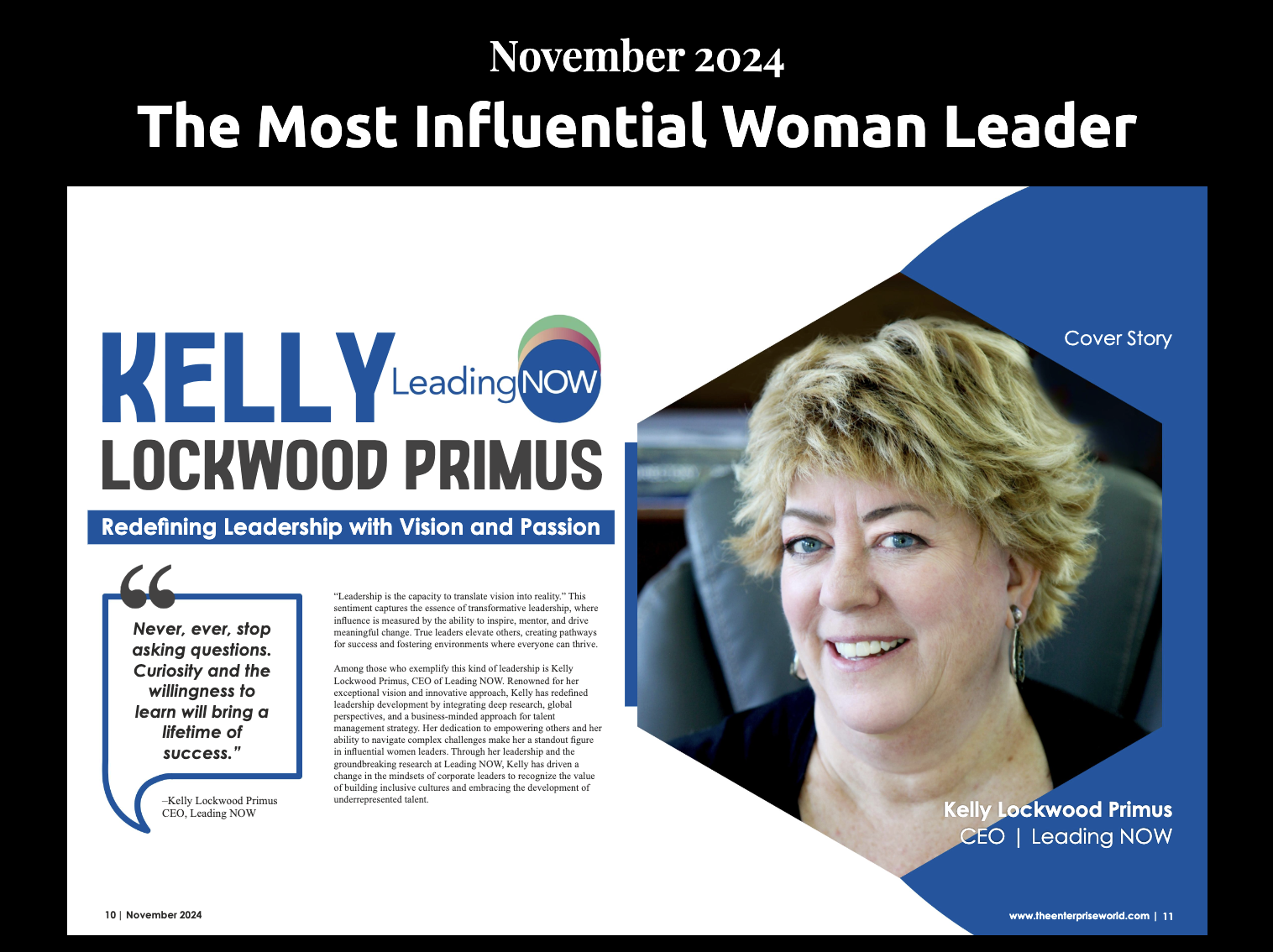 Kelly Lockwood Primus: Redefining Leadership with Vision and Passion